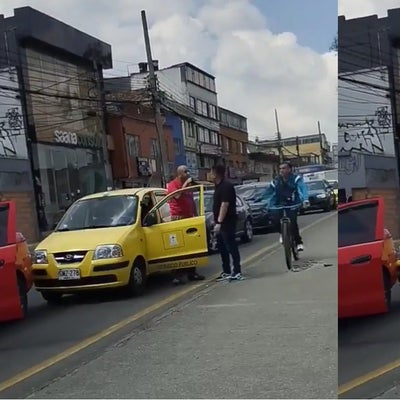 Engativá: Un 'calvazo' evitó una riña entre conductores