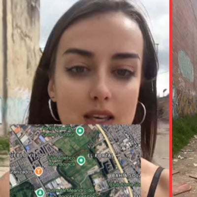 Influencer rusa que recorre Bogotá preocupó a sus seguidores al perderse