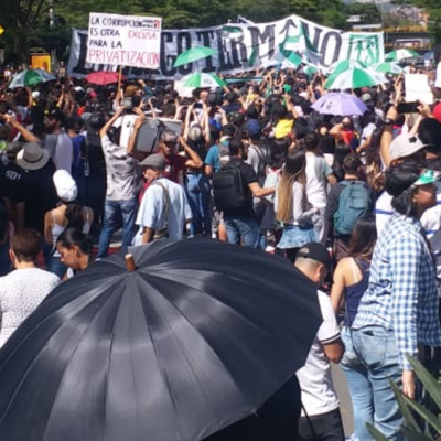 Cerca de 800 personas de municipios antioqueños salieron a marchar