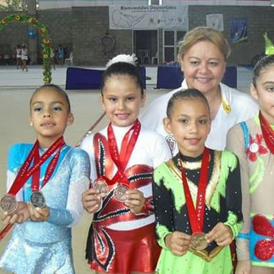 María Janeth Preciado “la mamá” de los pollitos en Gimnasia Colombiana
