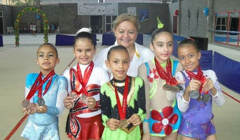 María Janeth Preciado “la mamá” de los pollitos en Gimnasia Colombiana