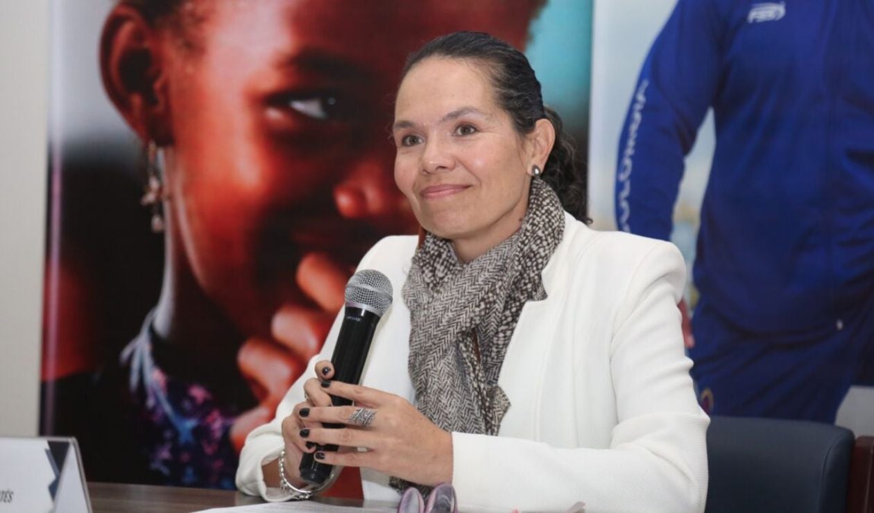 Mindeporte aclara que ministra Astrid Rodríguez no estaba tomada en discurs